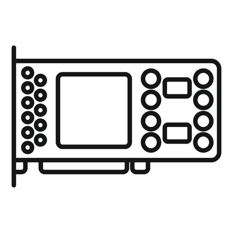 Gpu Card Icon Outline Vector Computer Pc 15150489 Vector Art At Vecteezy