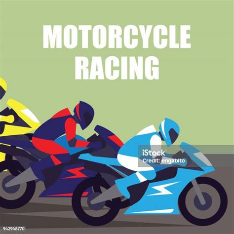 오토바이 경주 포스터와 배너입니다 벡터 일러스트 레이 션 갇힌에 대한 스톡 벡터 아트 및 기타 이미지 갇힌 거리 경쟁 Istock