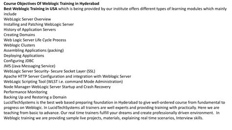 Ppt Oracle Weblogic Server Training Powerpoint Presentation Free