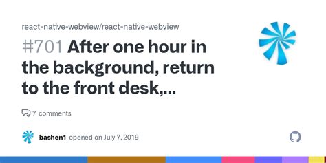 After One Hour In The Background Return To The Front Desk WKWebview