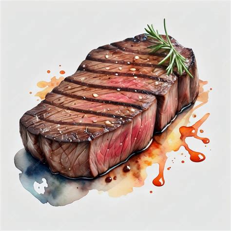 A Drawing Of Steaks With A Pineapple On The Top Premium Ai Generated