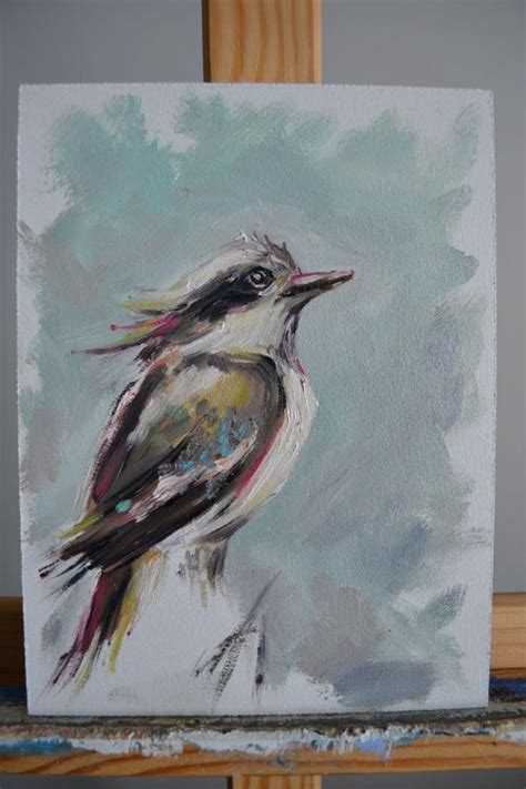 Картина акриловими фарбами пташка — ціна 560 грн у каталозі Картини Купити товари для дому та