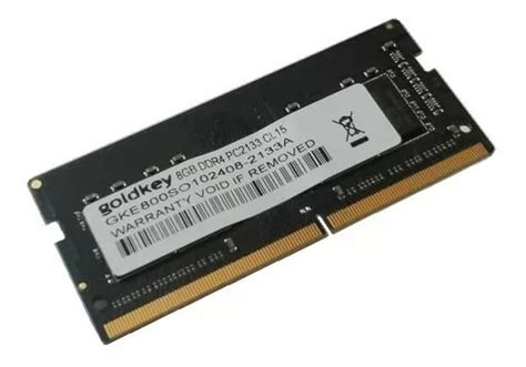 Memória 8gb Ddr4 Pc2133 2133mhz Sodimm Goldkey Para Notebook Envío Gratis