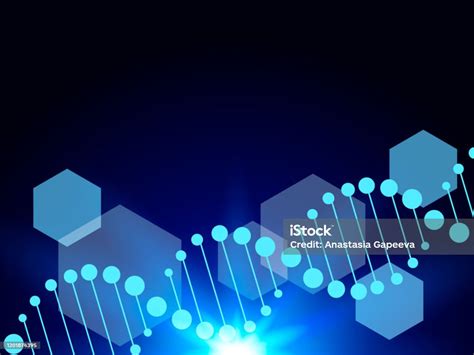 Dna 추상적 배경 포스터 또는 배너용 벡터 스톡 일러스트레이션 파란색에 대한 스톡 벡터 아트 및 기타 이미지 파란색 Dna Rna Istock