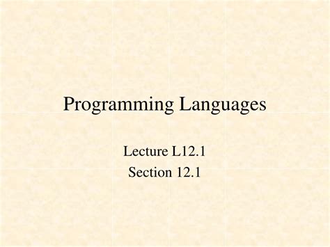 ppt understanding programming hierarchies and compatibility powerpoint