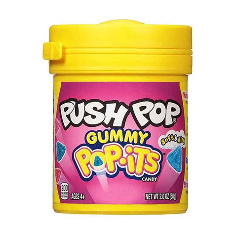 Exotic Push Pop Gummy Pop Its 58g Delta 8 Resellers