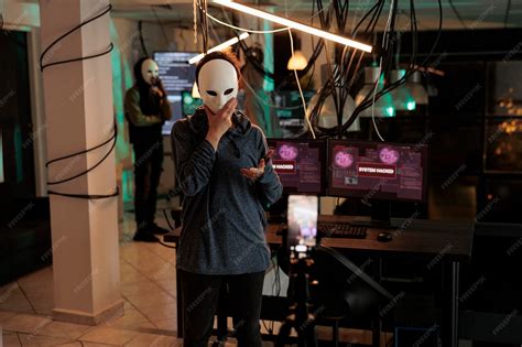 Premium Photo Cybercrime Thief Recording Video Asking Money For Ransom Anonymous