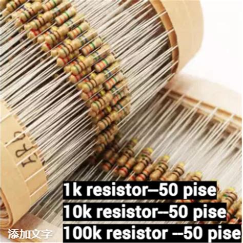 1k Resistor10k Resistor100kresistor 14watt Combo Pack 150pcs Bd 1k Resistor10k Resistor100kresistor 14watt Combo Pack 150pcs Bd
