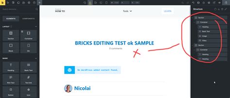 Cant Edit Page In Bricks Builder Struggling With Templates Concept