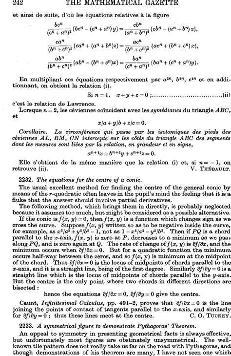 2233 A Symmetrical Figure To Demonstrate Pythagoras Theorem The Mathematical Gazette