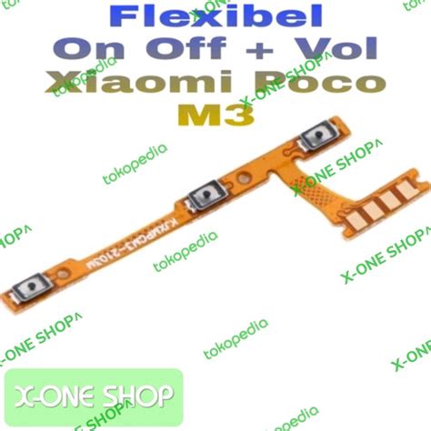 Jual Fleksibel Tombol Volume Power On Off Poco M Redmi T Original