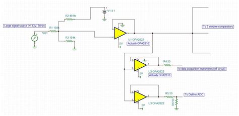 opa2810 usage as a unity gain buffer and line driver amplifiers