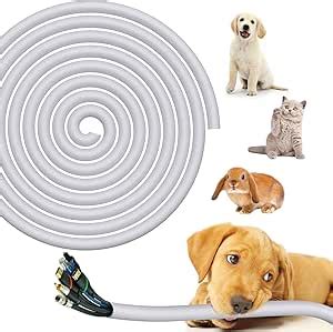 Amazon Com Cord Protectors From Pets No Chew 13ft White Cable Sleeve Management Wire
