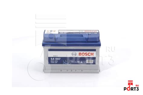 BOSCH 0092S40070 Аккумулятор S4 Silver 72 А/ч 680А 278x175x175