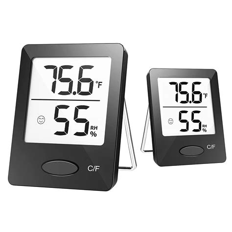 Digital Thermometer Hygrometer Outdoor Pack Indoor Humidity Meter Home Temperature