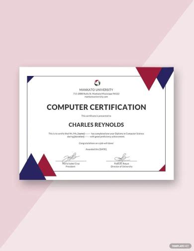 Certificates Template