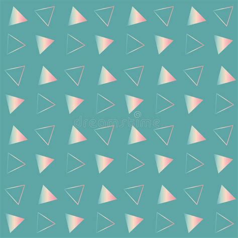 Geometric Triangular Background Gradient Green Mint Seamless Pattern Illustration Stock