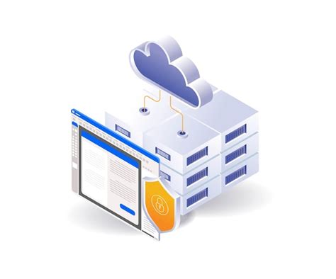 Premium Vector Professional Cloud Server Technology Security Management Application