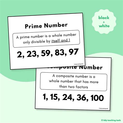 Square Cube Prime Composite Number Posters Etsy