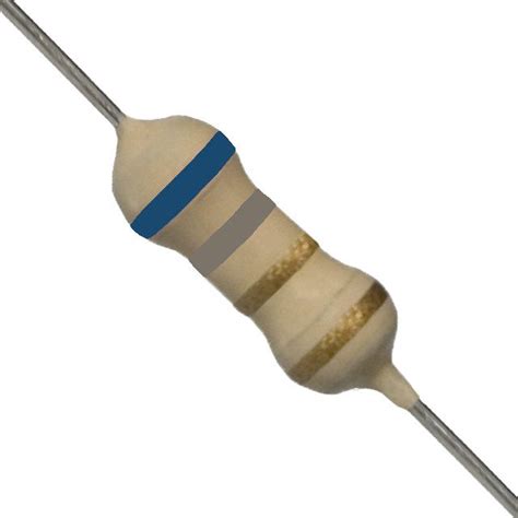 Resistor 6R8 5% (1/2W) - Confira Outros Modelos e Valores - Baú da ...
