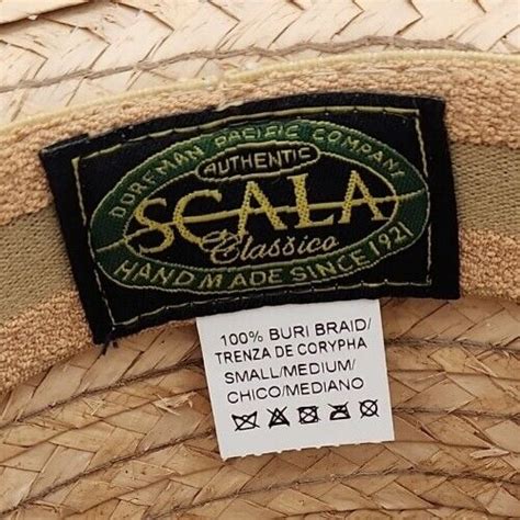 Scala Men S 100 Buri Braid Straw Hat 13 Brim Small Gem