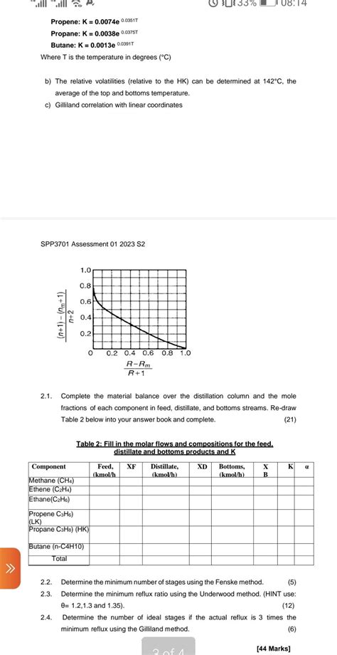Solved QUESTION A Saturated Liquid Chegg
