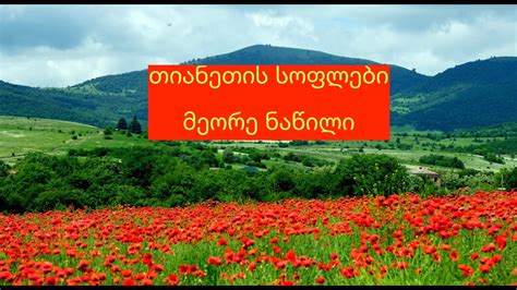 თიანეთის სოფლები პროფ გ დვალაშვილთან ერთად მეორე ნაწილი Youtube