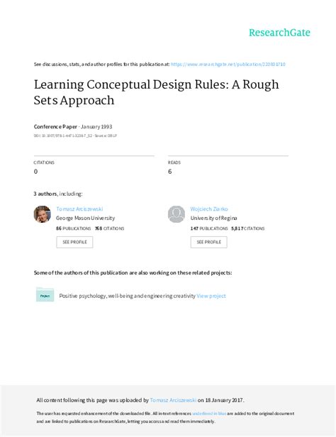 pdf learning conceptual design rules a rough sets approach tomasz