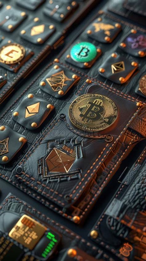 Secure Cryptocurrency Wallet Digital Currency Management Concept Stock