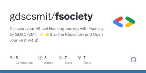 GitHub Gdscsmit Fsociety Kickstart Your Ethical Hacking Journey With Fsociety By GDSC SMIT