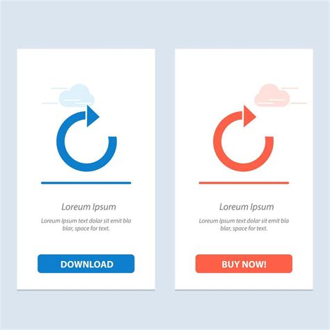 Arrow Restore Refresh Blue And Red Download And Buy Now Web Widget Card