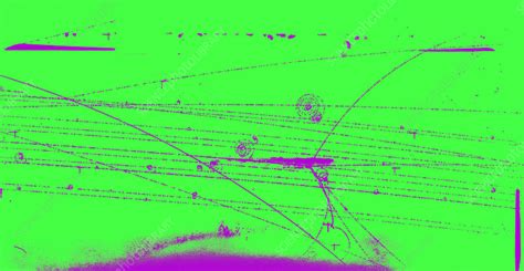 Particle Collision In Bubble Chamber Stock Image F0333416 Science Photo Library