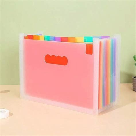 13 Layer Vertical Desktop Accordion File Folder 13 Compartments