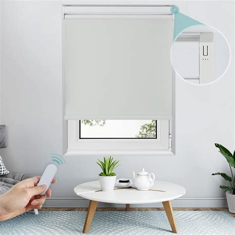 Allesin Motorized Roller Blinds With Remote Control For