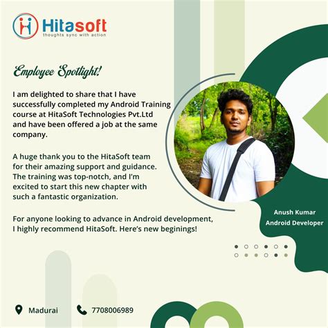 Hitasoft Technology Solutions Pvt Ltd On Linkedin Careertransition