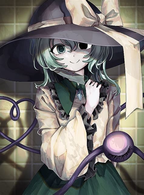 T Terano Komeiji Koishi Touhou Commentary Girl Black Hat Bleeding Blood Blood Stain