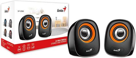 Genius Sp Q160 Mini Usb Speaker With Crystal Clear Sound Effect Red