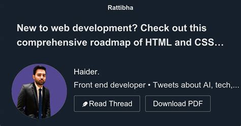 New To Web Development Check Out This Comprehensive Roadmap Of Html