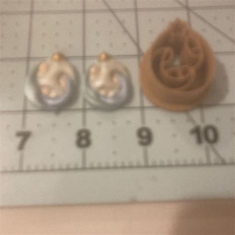 001 Cwc Texture Mat Polymer Clay Texture Mat Floral Texture Mat Clay Earring Tools Polymer