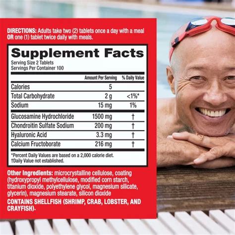 Move Free Advanced Glucosamine Chondroitin Calcium Fructoborate Joint