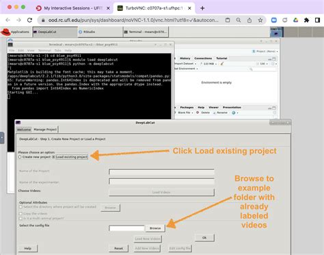 Uf Open Science Wiki Deeplabcut Gui On Hipergator Desktop