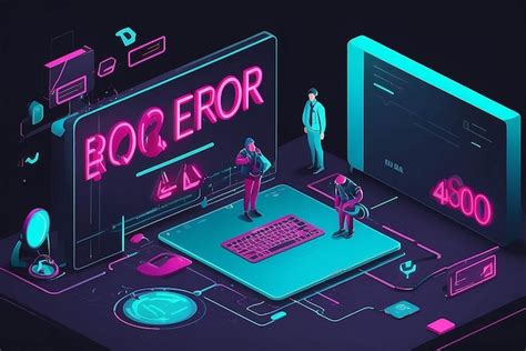 premium photo 400 error bad request concept illustration