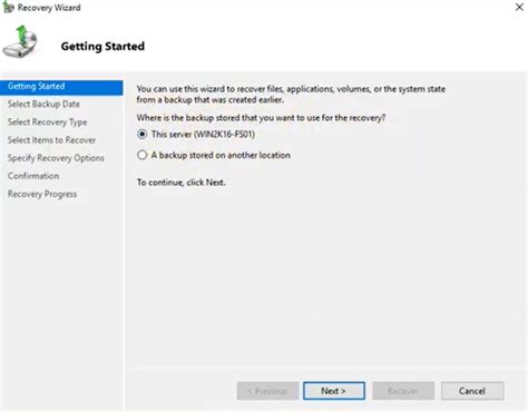 Windows Server Backup Restore A Step By Step Guide