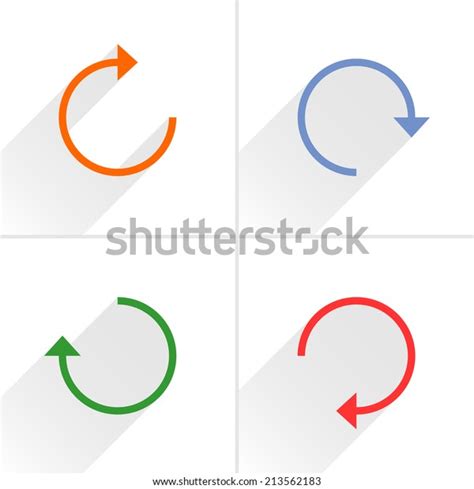 4 arrow icon refresh rotation reset vector de stock libre de regalías 213562183 shutterstock