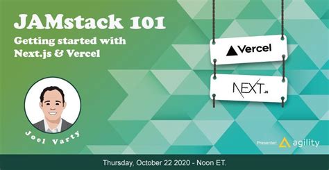 Get Started With Nextjs And Vercel Free Workshop 1022 12pm Et Gmt 4 Rjamstackdev