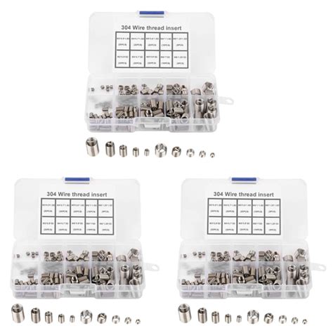 450pcs Thread Repair Inserts M3 M5 M6 M8 Stainless Steel Heli Coil