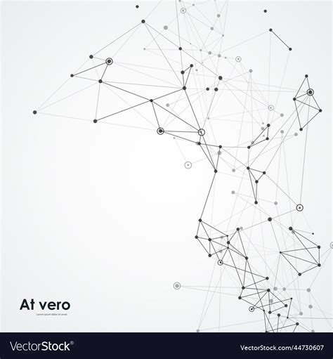 Chemistry Network Decoration Connect Design Vector Image