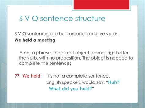 PPT Basic Sentence Structures Verb Types Argument Structures PowerPoint Presentation ID