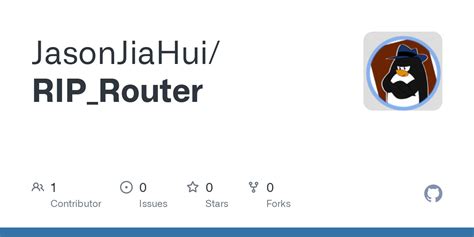 Github Jasonjiahuiriprouter