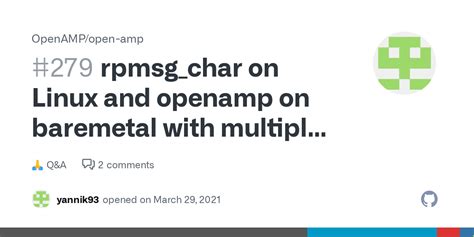 rpmsg char on linux and openamp on baremetal with multiple endpoints